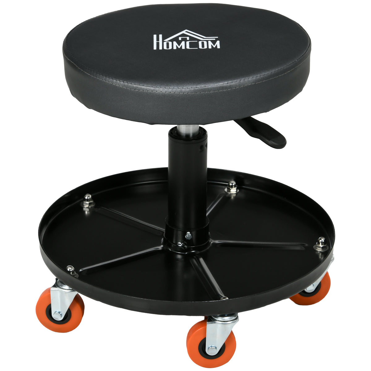 Adjustable Pneumatic Mechanic Stool with Tool Tray - Rolling Garage ...