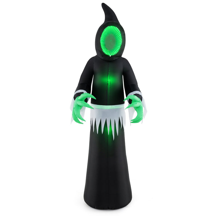 240CM Giant Blow up Ghost with Infinity Mirror Light and LED Lights ...