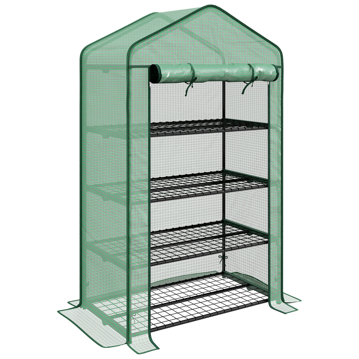 Compact 4-Tier Greenhouse - Seedling Starter & Plant Protector — Shopsta UK
