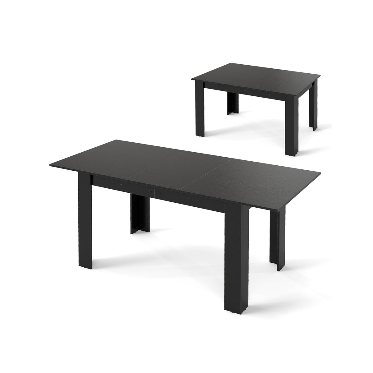 Extendable Dining Table with Adjustable Tabletop- — Shopsta UK