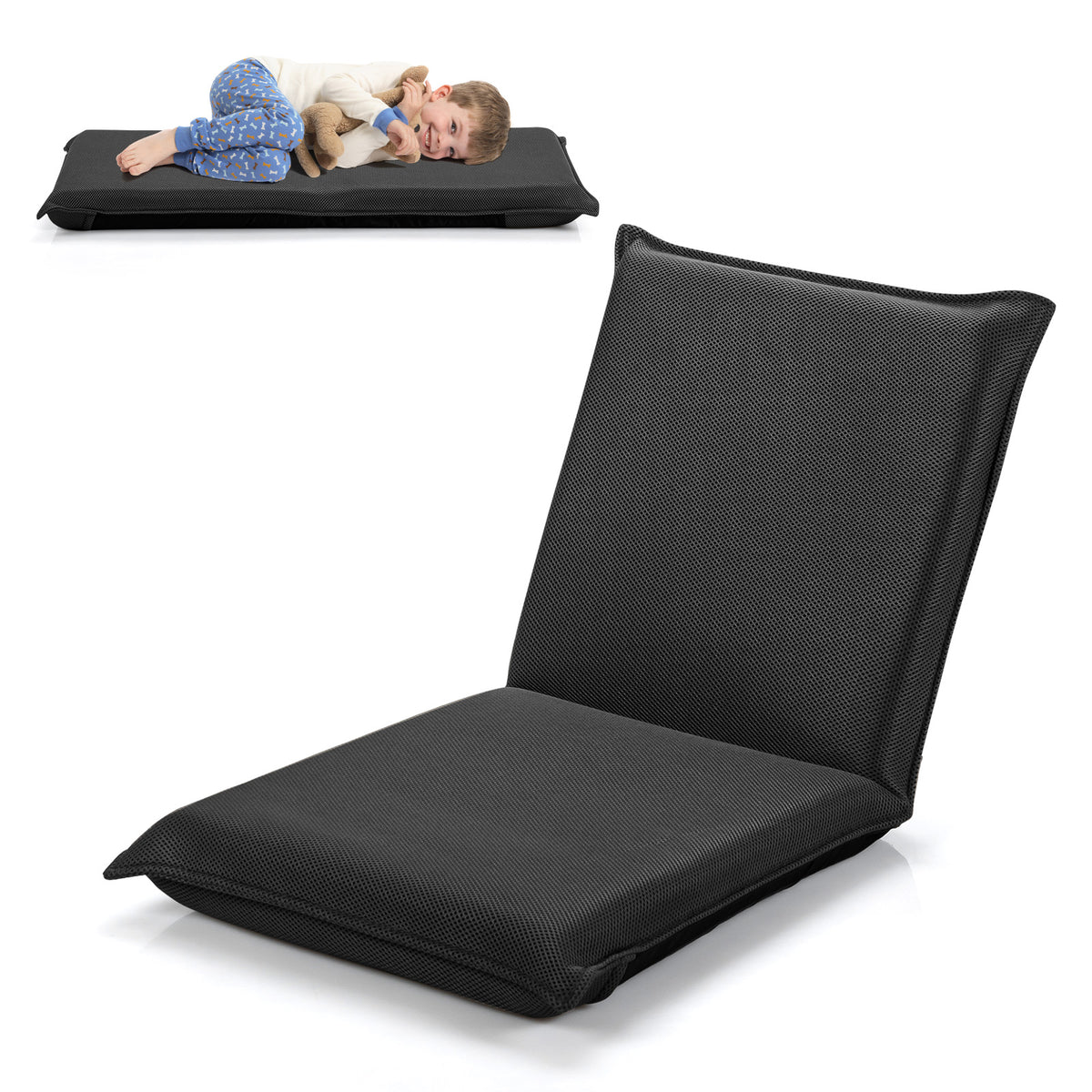 Adjustable Folding Floor Chair - Comfortable Reclining Seating Solution ...