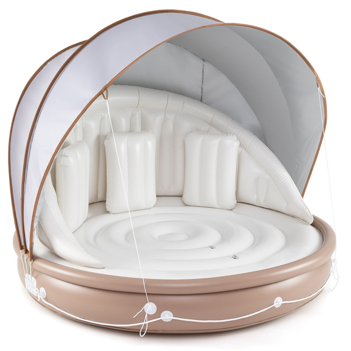 Inflatable Pool Float with Detachable Sunshade Canopy — Shopsta UK