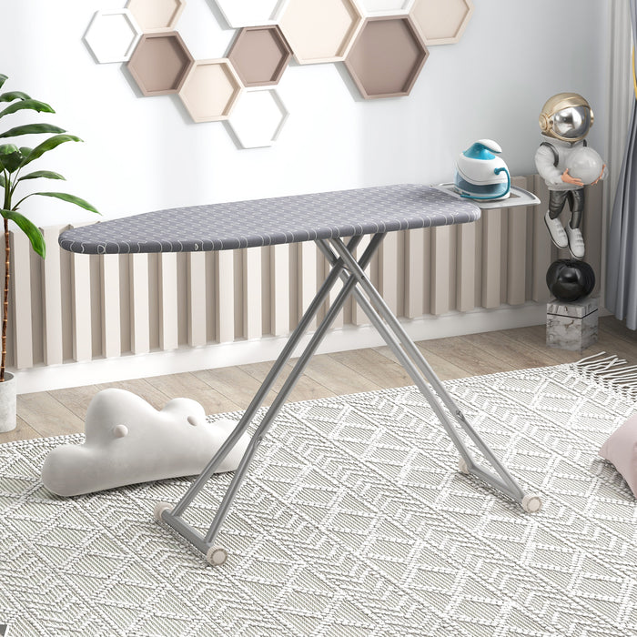 Ironing Board with Iron Rest and Removable Silver-coated Cover ...