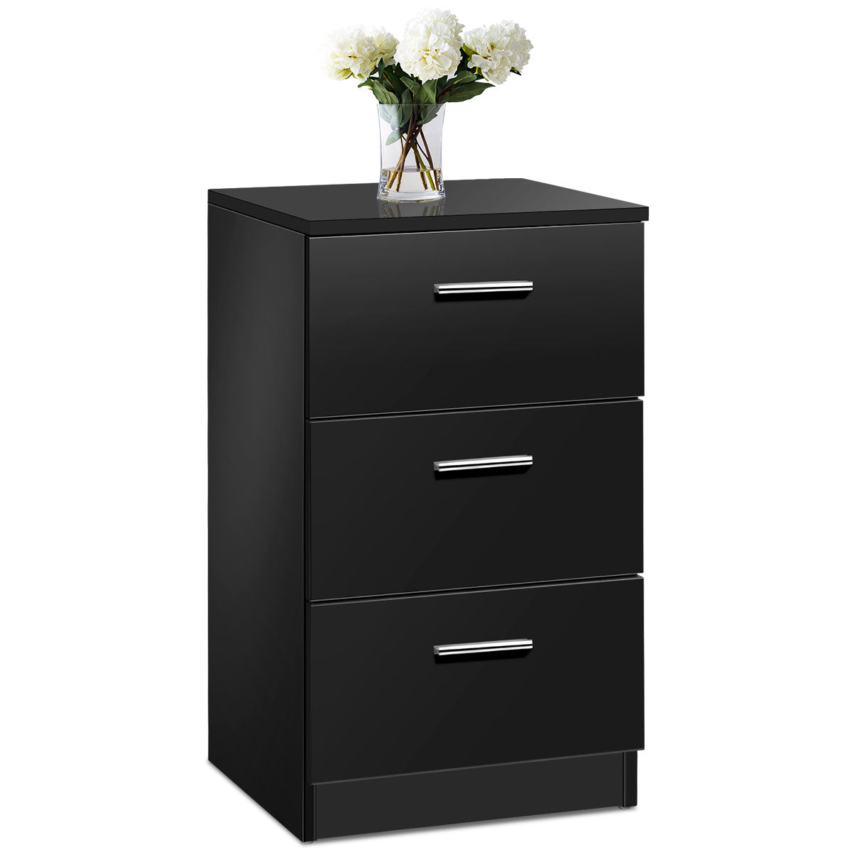 Compact 3-Drawer Night Chest - Ideal Bedroom Storage for Small Spaces ...