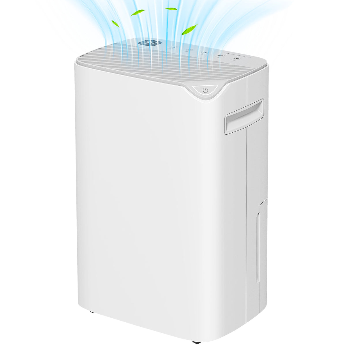 HOMCOM 20L/Day Dehumidifier with Continuous Drainage, 2.5L Water Tank ...
