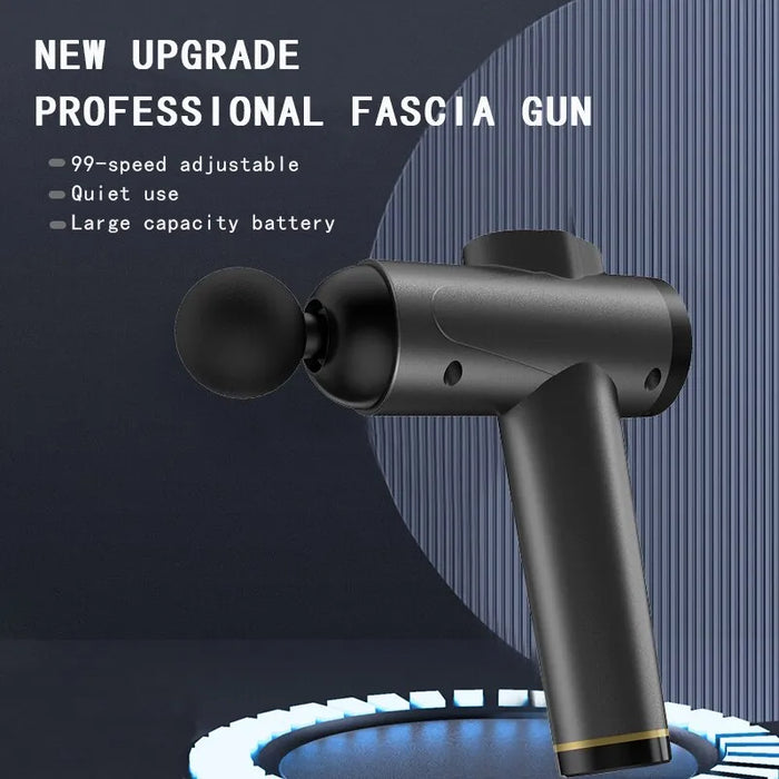Portable Fascial Massage Gun for Athletes - Neck, Back, Leg Muscle ...