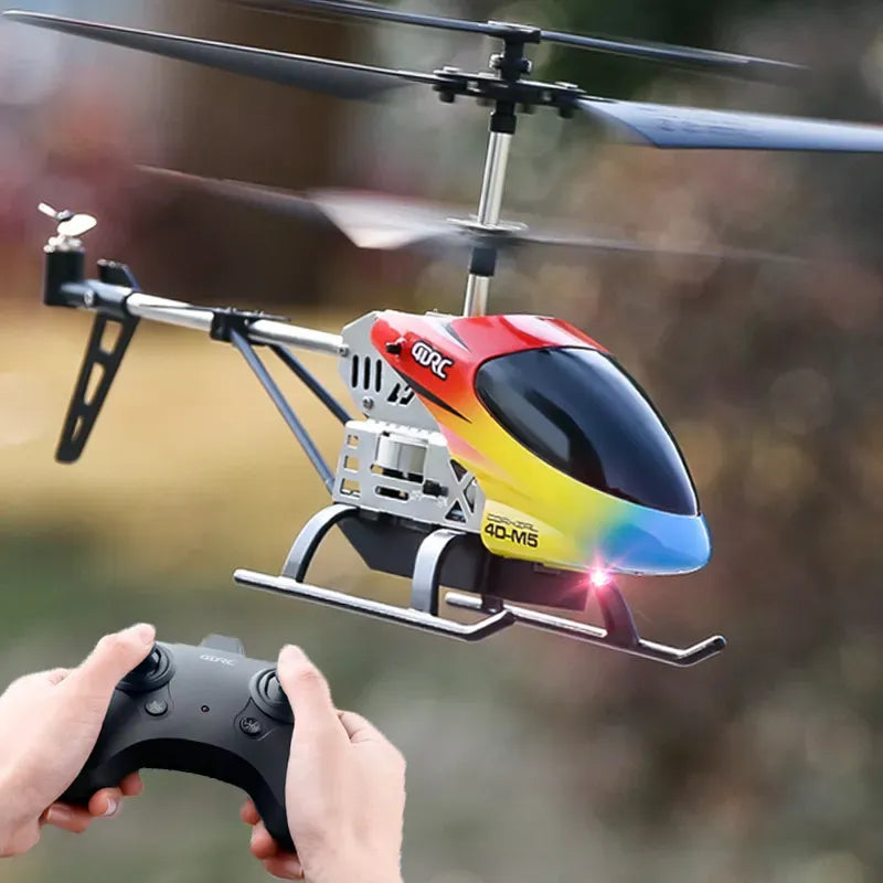 M5 RC Helicopter Toy - Altitude Hold, 3.5 Channel, LED, Perfect Gift ...
