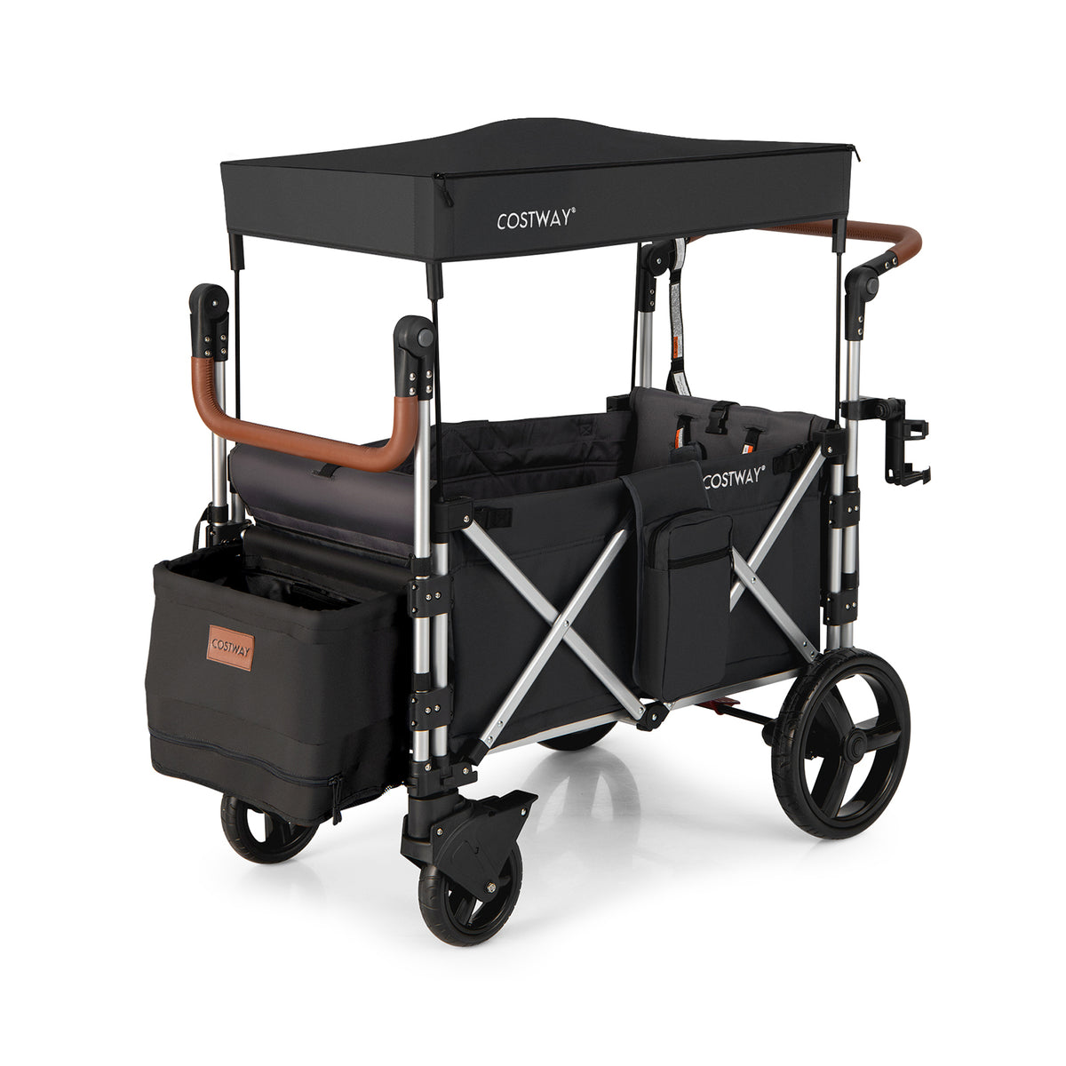 Twin Baby Stroller Wagon - Push-Pull Double Kids Transporter — Shopsta UK