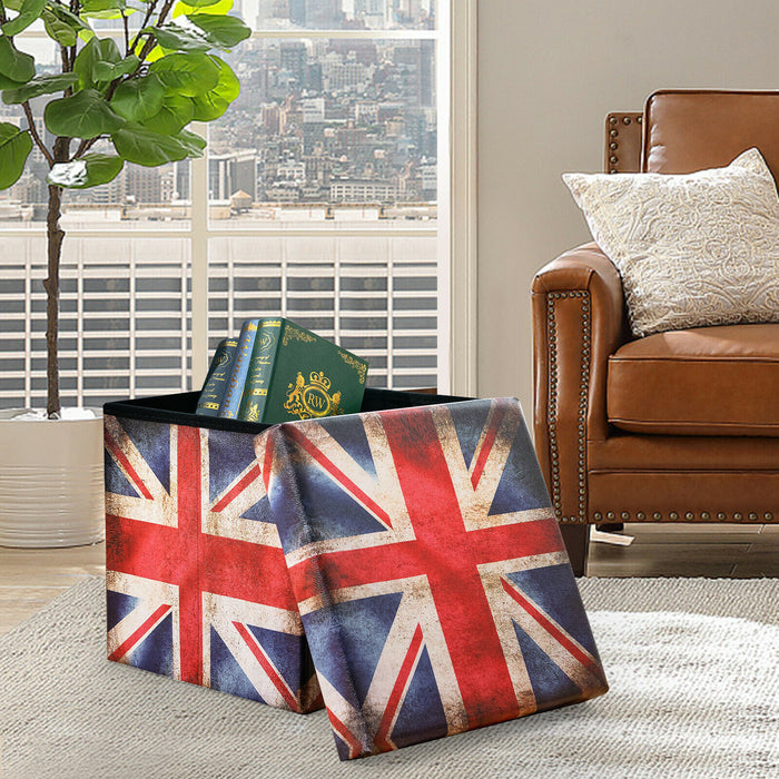 Foldable Waterproof Ottoman - Space-Efficient Storage Stool for ...
