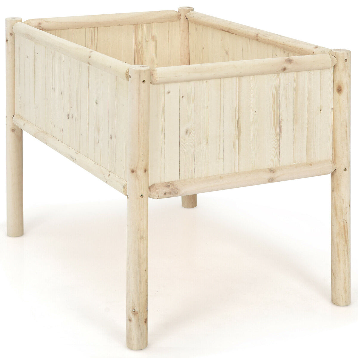 Premium Fir & Pine Raised Garden Bed Planter for Urban Gardens — Shopsta UK
