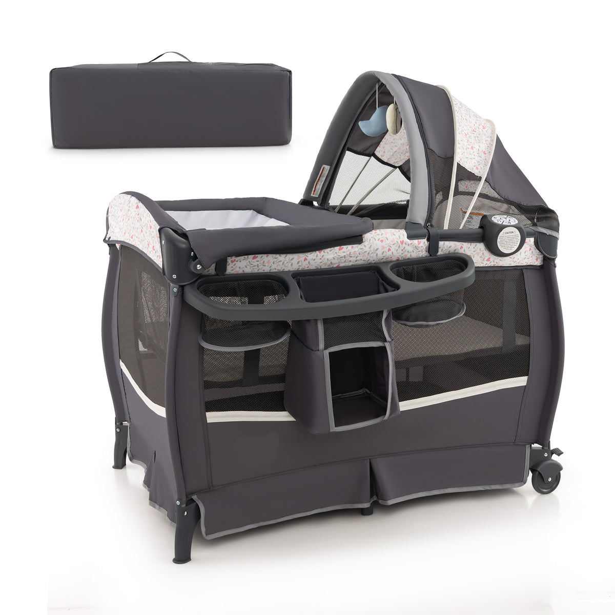 4-in-1 Portable Baby Nursery Center for Travel & Compact Spaces ...