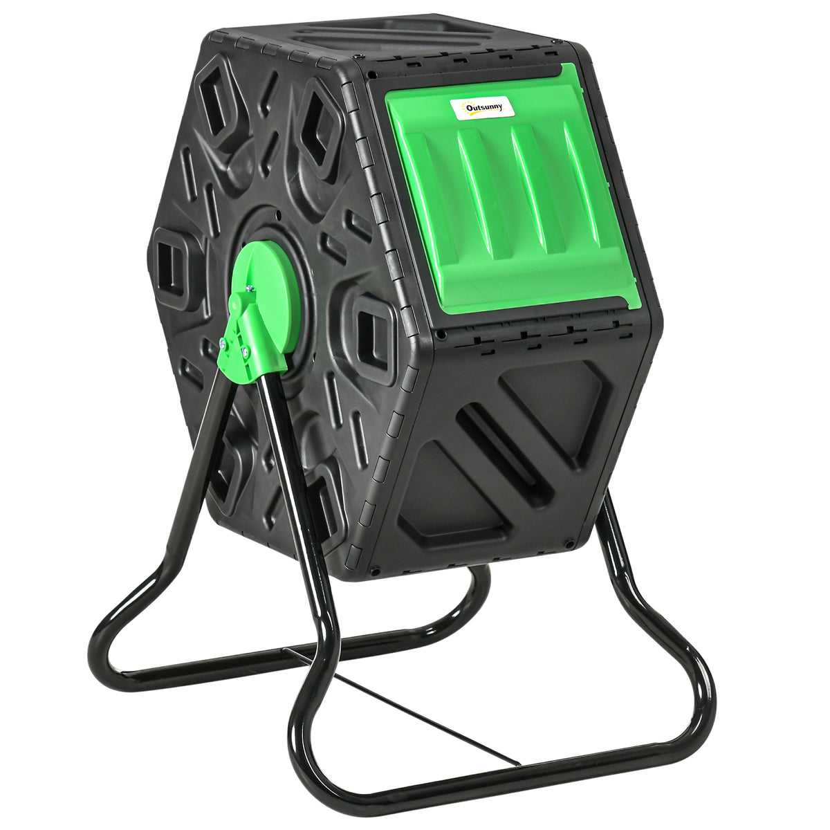 Eco-Friendly 65L Rotating Compost Bin with Steel Stand — Shopsta UK