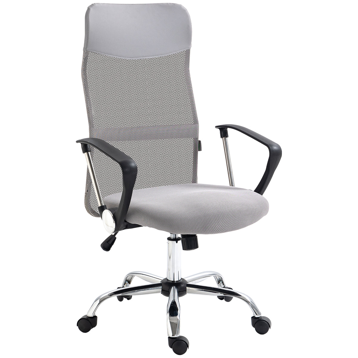 Ergonomic Light Grey Mesh Chair for Home & Office Use — Shopsta UK