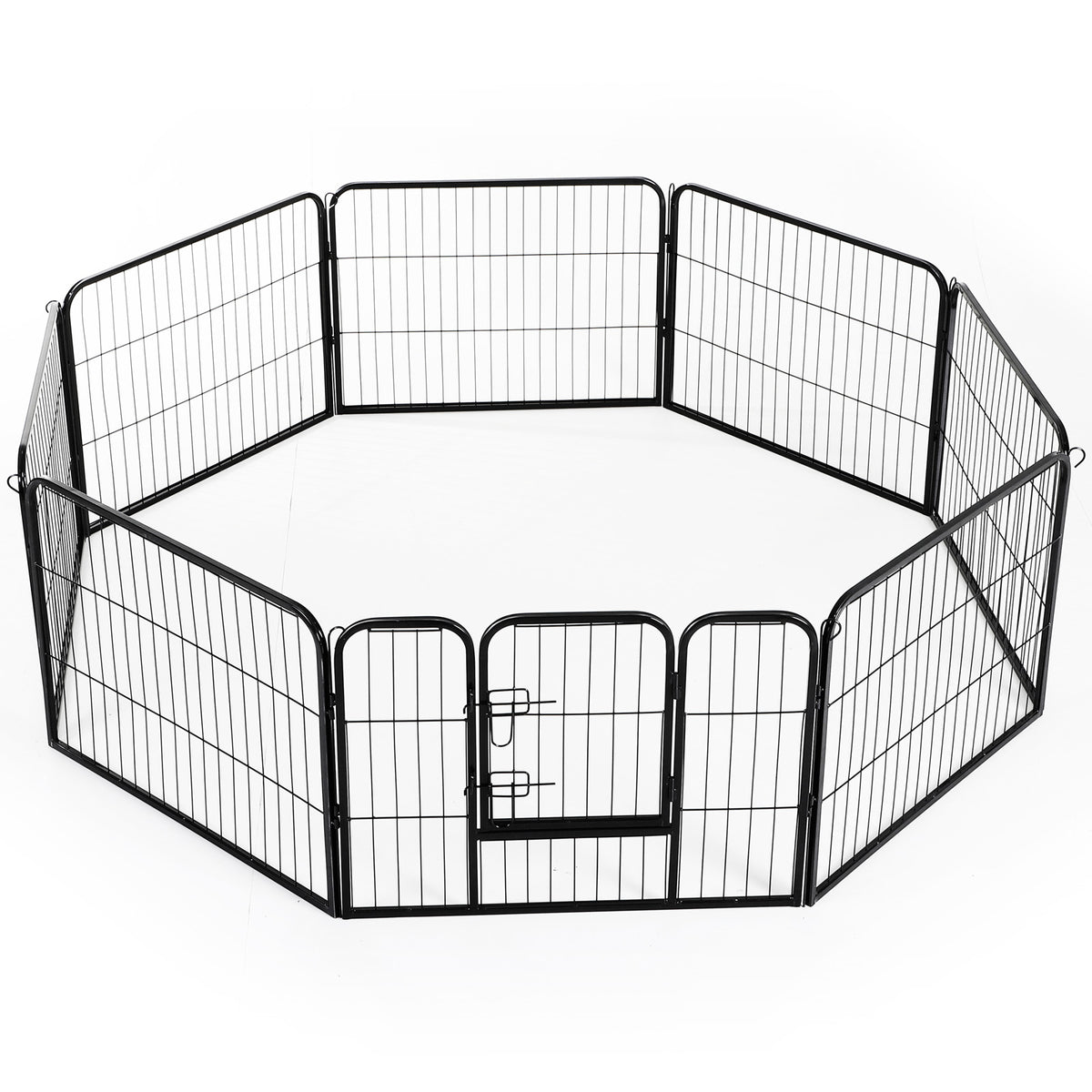 Heavy Duty Black Metal Playpen for Pets - 80x60cm Dog & Small Animal ...