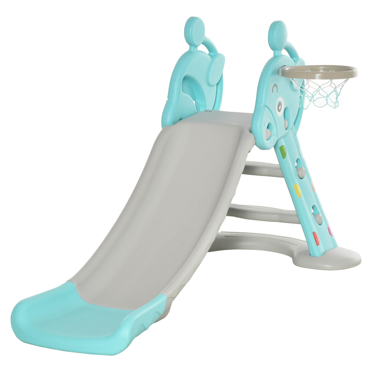 Toddler Deer Slide & Basketball Set - Indoor Outdoor Play Combo ...