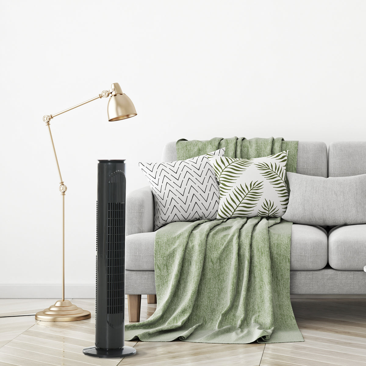 30-Inch Oscillating Tower Fan with Remote | LED Display & Timer ...