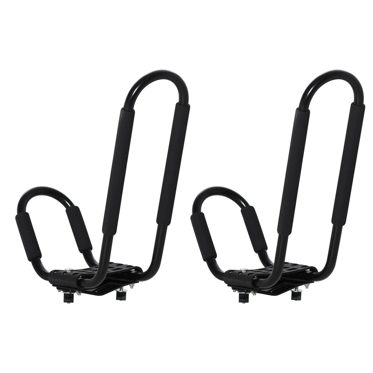 Kayak Roof Rack Cross Bars with Straps - 2-Piece Boat Carrier — Shopsta UK