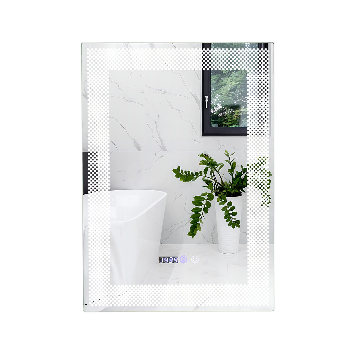 HD Wall-Mounted LED Vanity Mirror - Perfect for Humid Environments ...