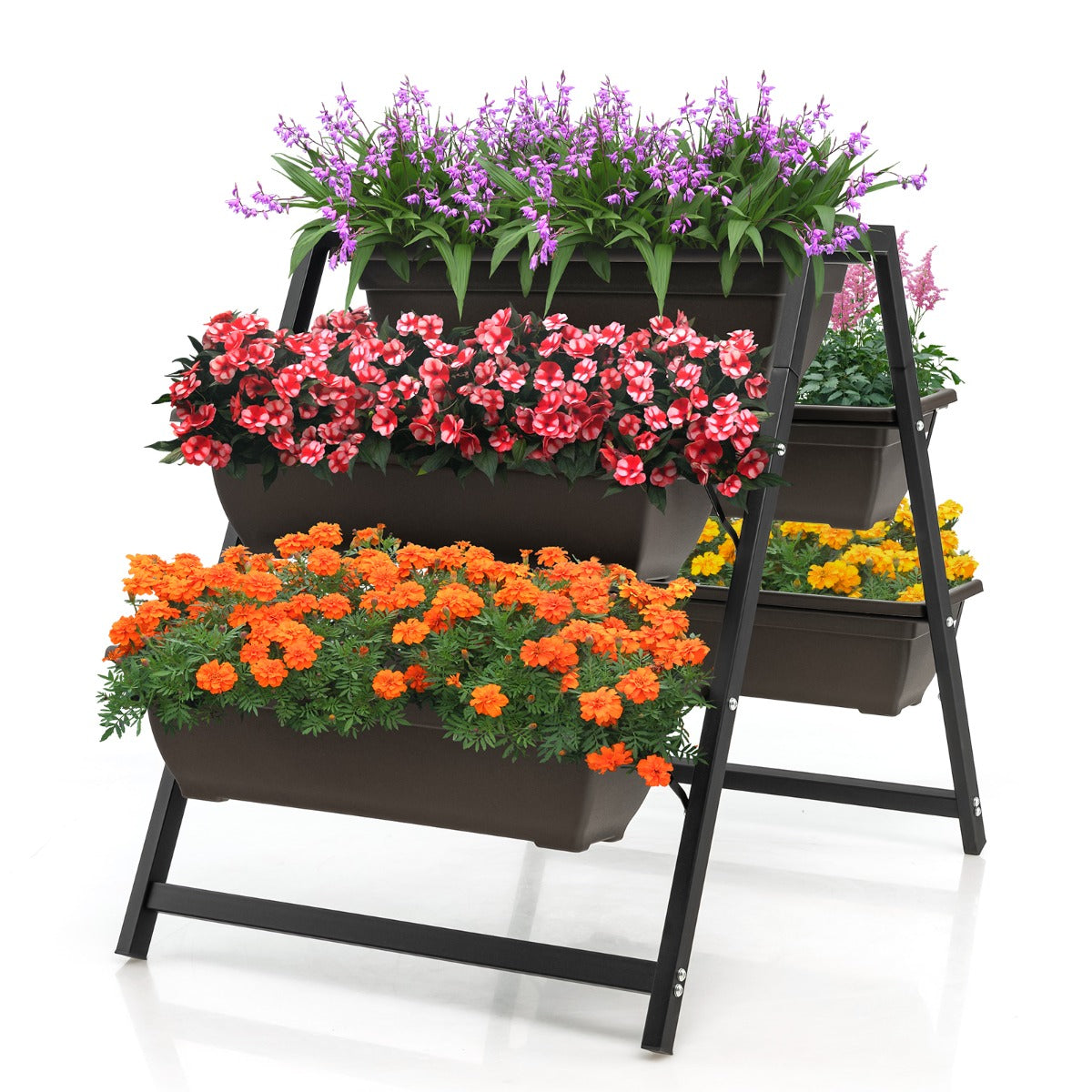 3-Tier Vertical Raised Garden Bed - Urban Balcony Gardening Solution by ...